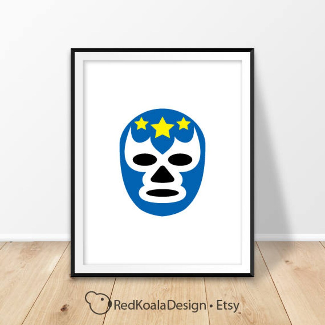Lucha Libre Print, Luchador Mask, Mexico Wall Art, Printable Poster ...