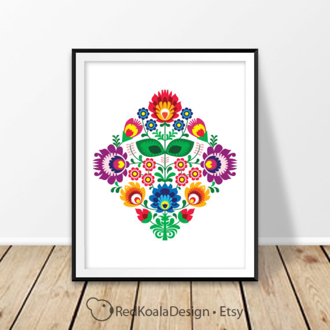 Digital Download Print Bedroom Prints Polish Folk Art Folk - Etsy