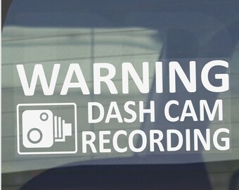 Dash Cam Warning - Etsy