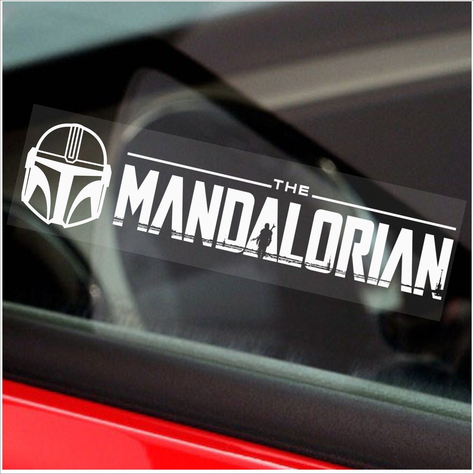 1 X the Mandalorian Logo Sticker Star Wars Inspired Title Sign | Etsy