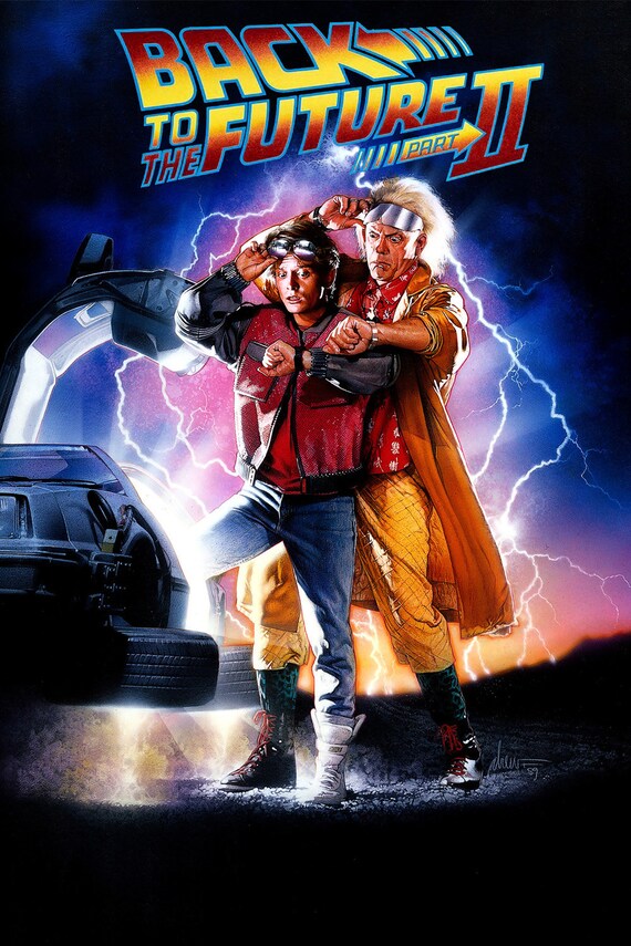 Metal Back to the Future Part II Two Tin Sign Aluminium Wall - Etsy UK