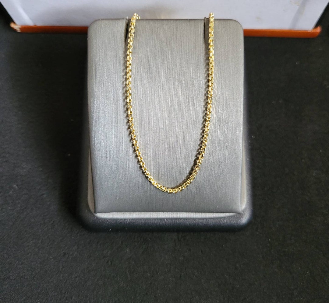 14k Gold Necklace 24 Inch - Etsy