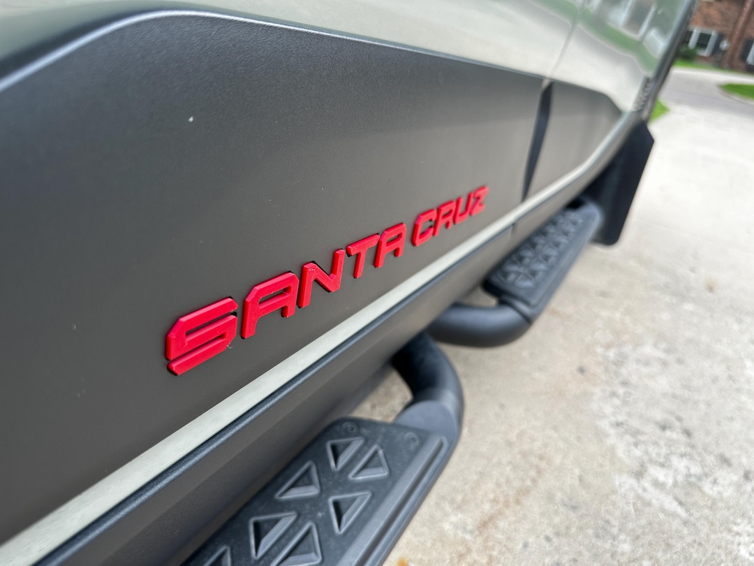 Hyundai Santa Cruz Side Door Letter Inserts/decals: Custom Truck Badge ...