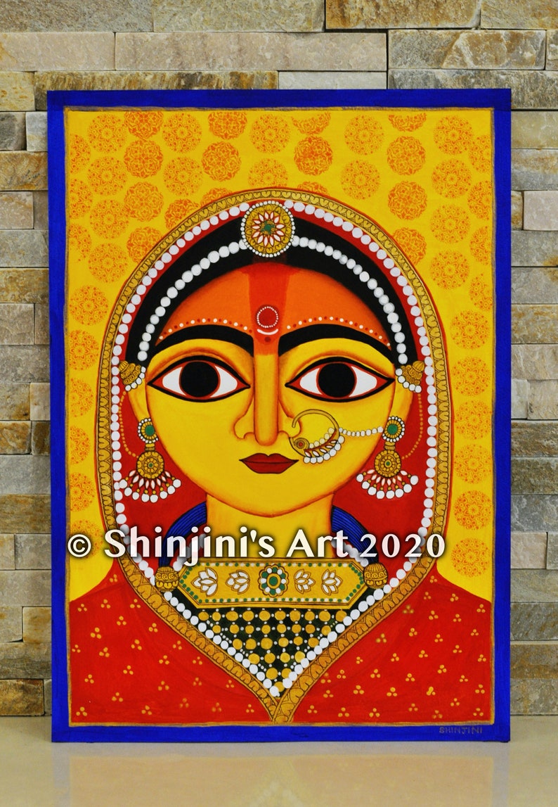 Buy Gangaur Gauri Idol indian Folk Art Online in India - Etsy