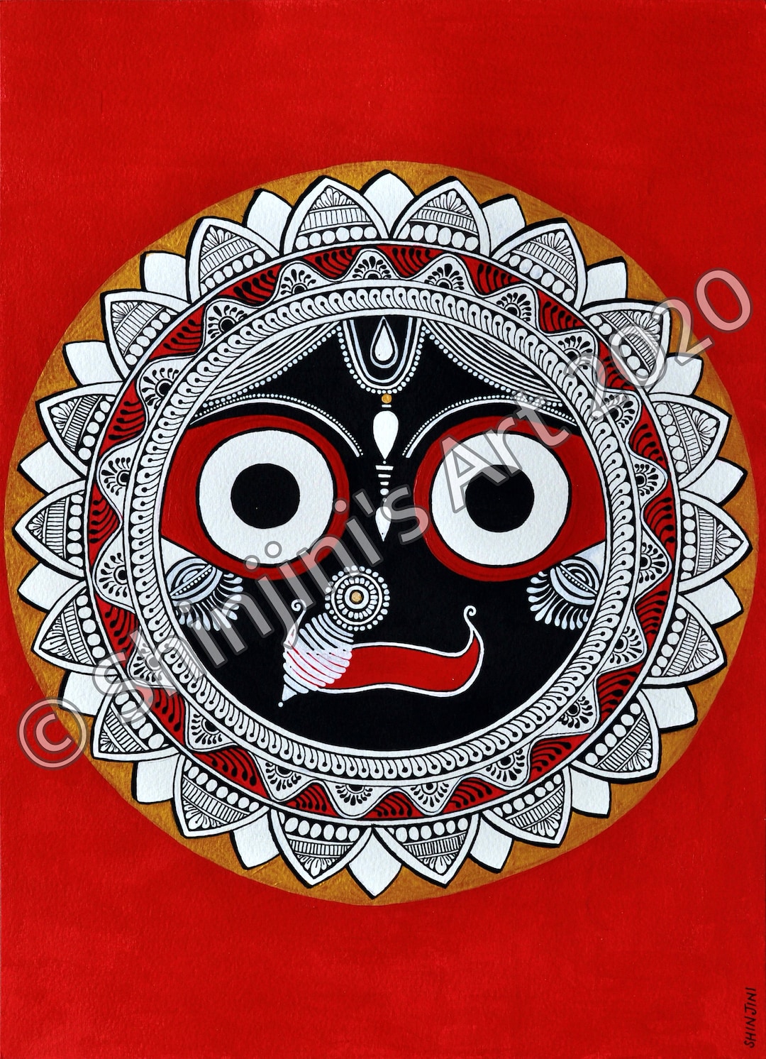Buy Jagannath (indian Pattachitra Folk Art) Online in India - Etsy