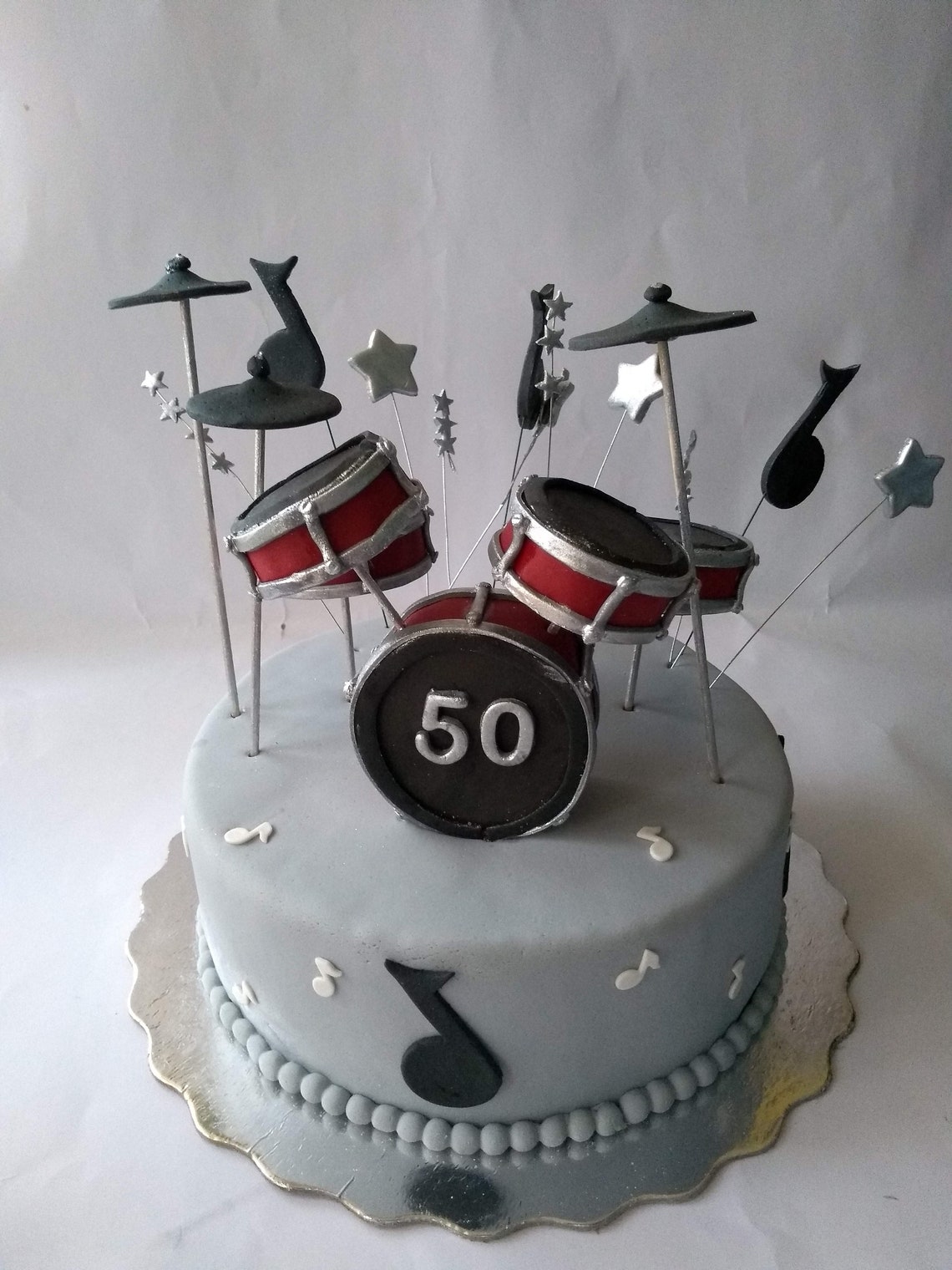 Drum Set Cake Topper, Fondant Drums Cake Topper - Etsy