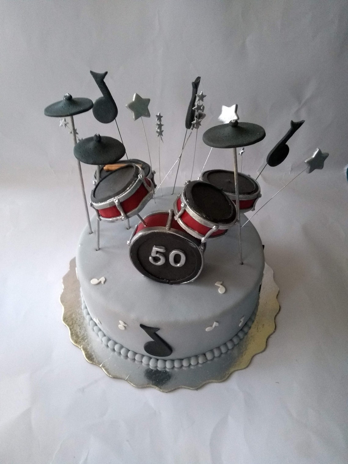 Drum Set Cake Topper, Fondant Drums Cake Topper - Etsy