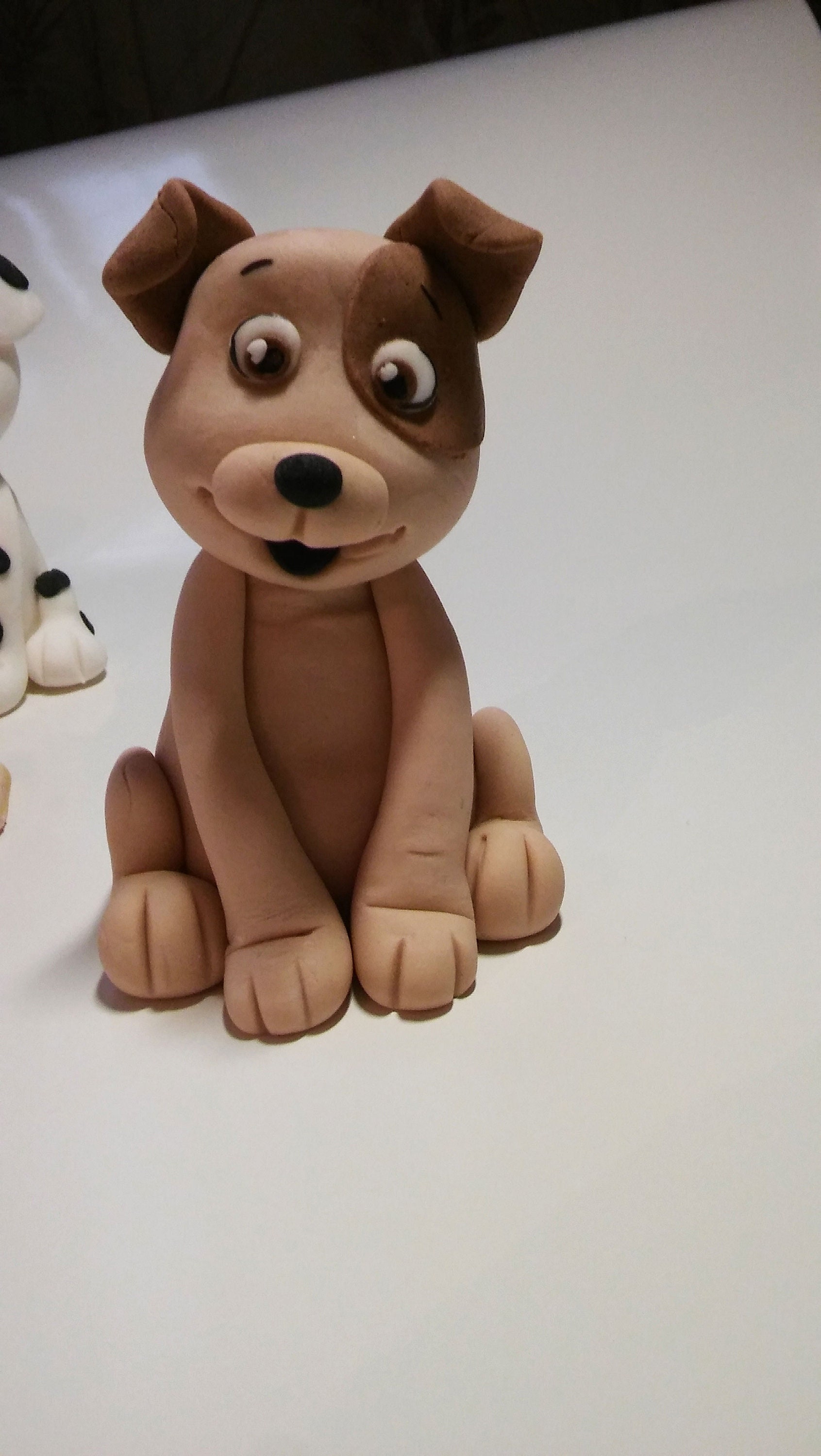 Cute Dog Fondant Cake Topper Set Dog Cake Toppers Fondant Toppers ...