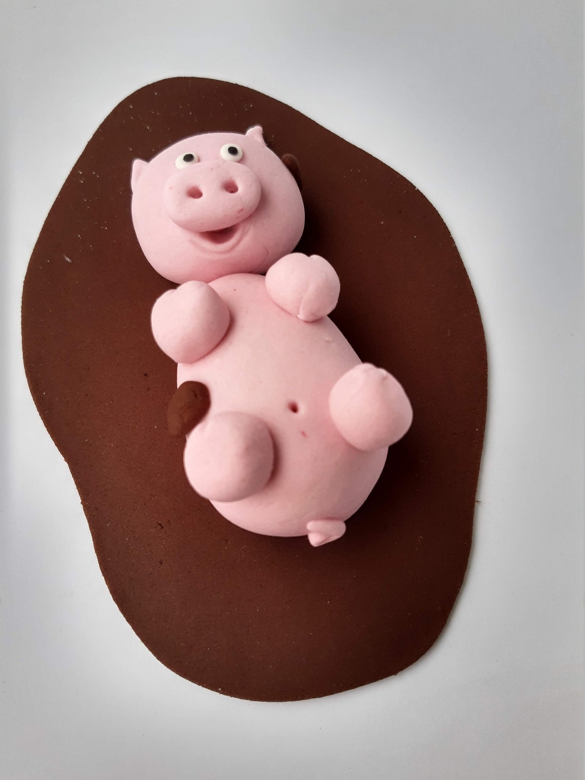 Pigs in the Mud Fondant Cake Toppers Edible Toppers Handmade - Etsy