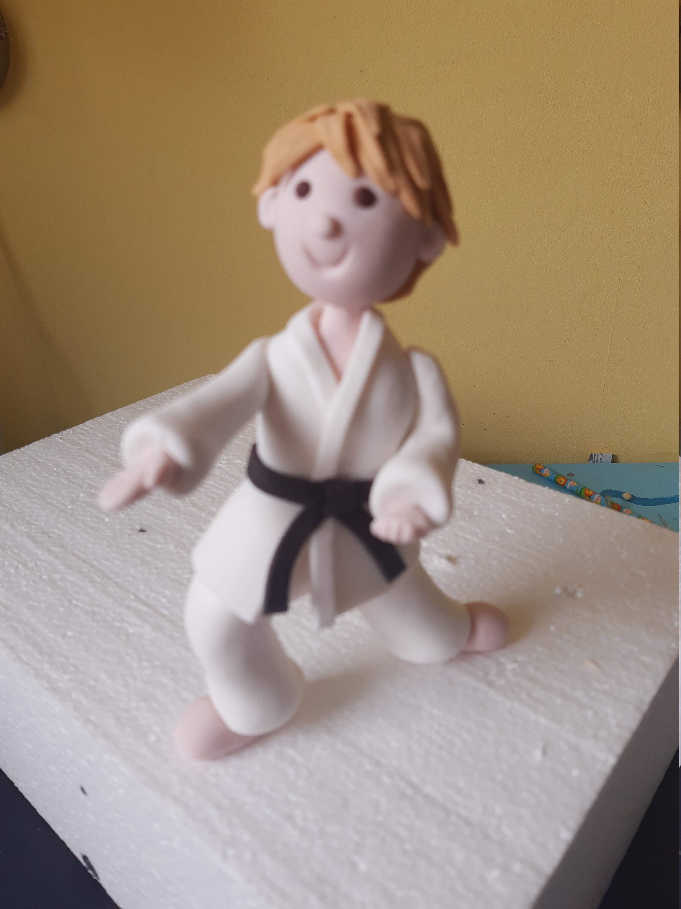 Karate Boy Cake Topper Boy's Birthday Fondant Topper Karate Gift ...