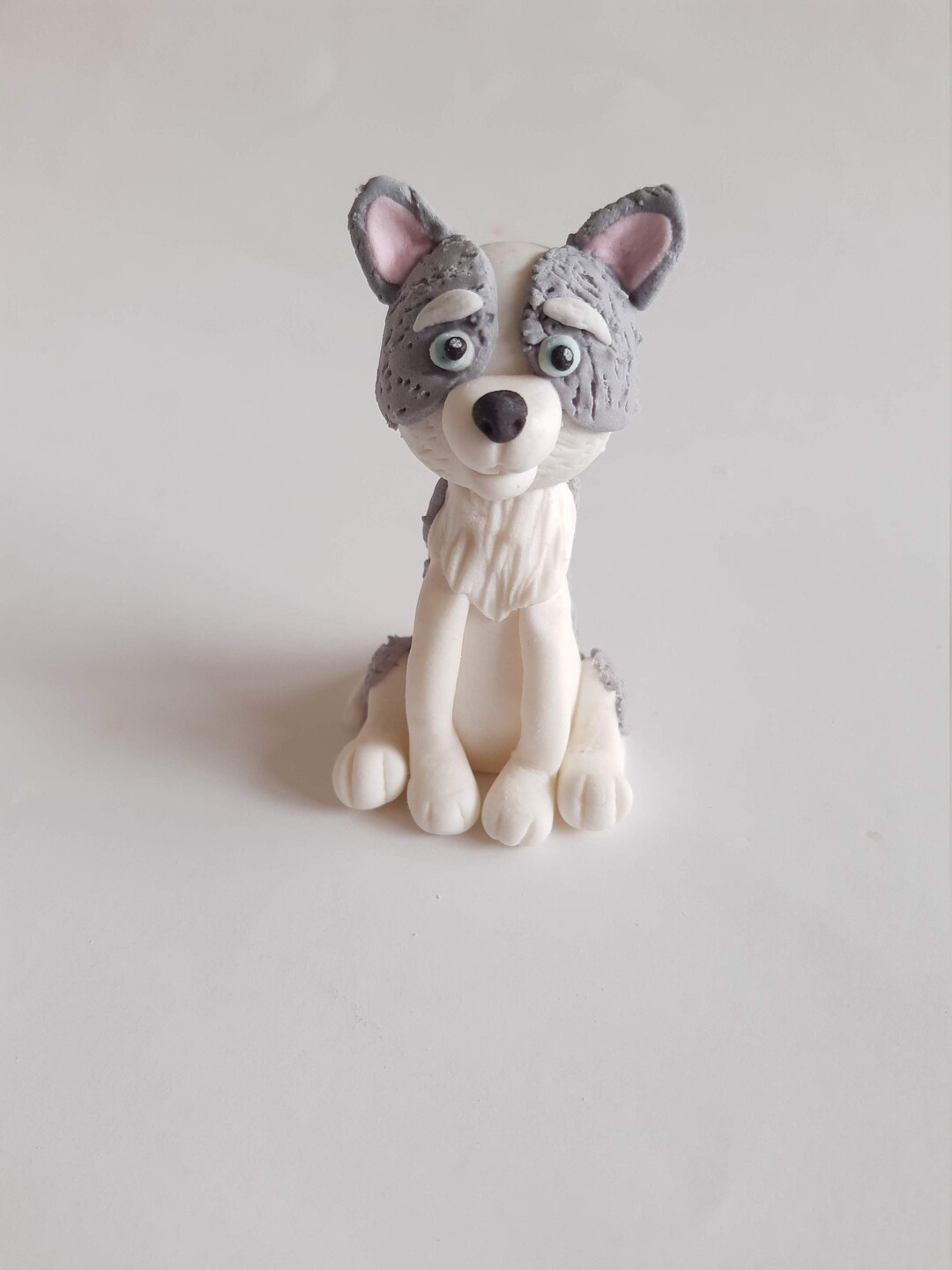 Husky Dog Cake Topper Handmade Fondant Cake Toppers Dog Lover Birthday ...