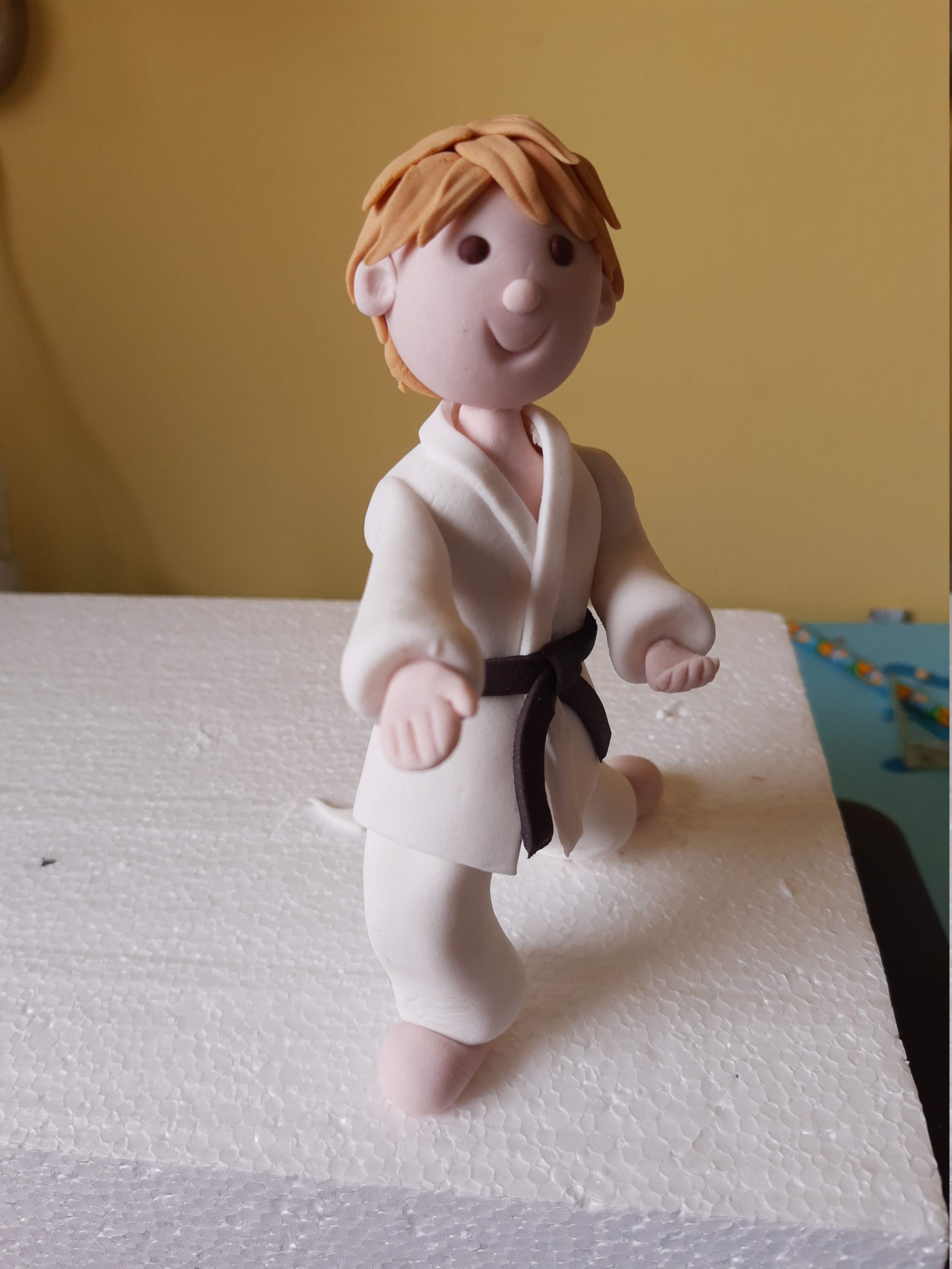 Karate Boy Cake Topper Boy's Birthday Fondant Topper Karate Gift ...
