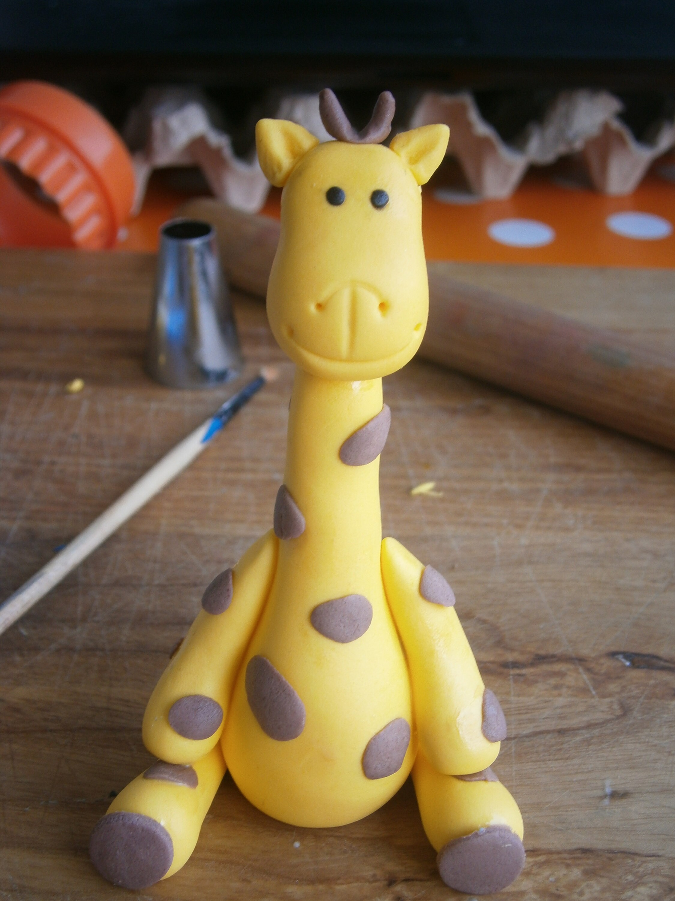 Lion Tiger and Giraffe Fondant Cake Topper Safari Animals Toppers Baby ...