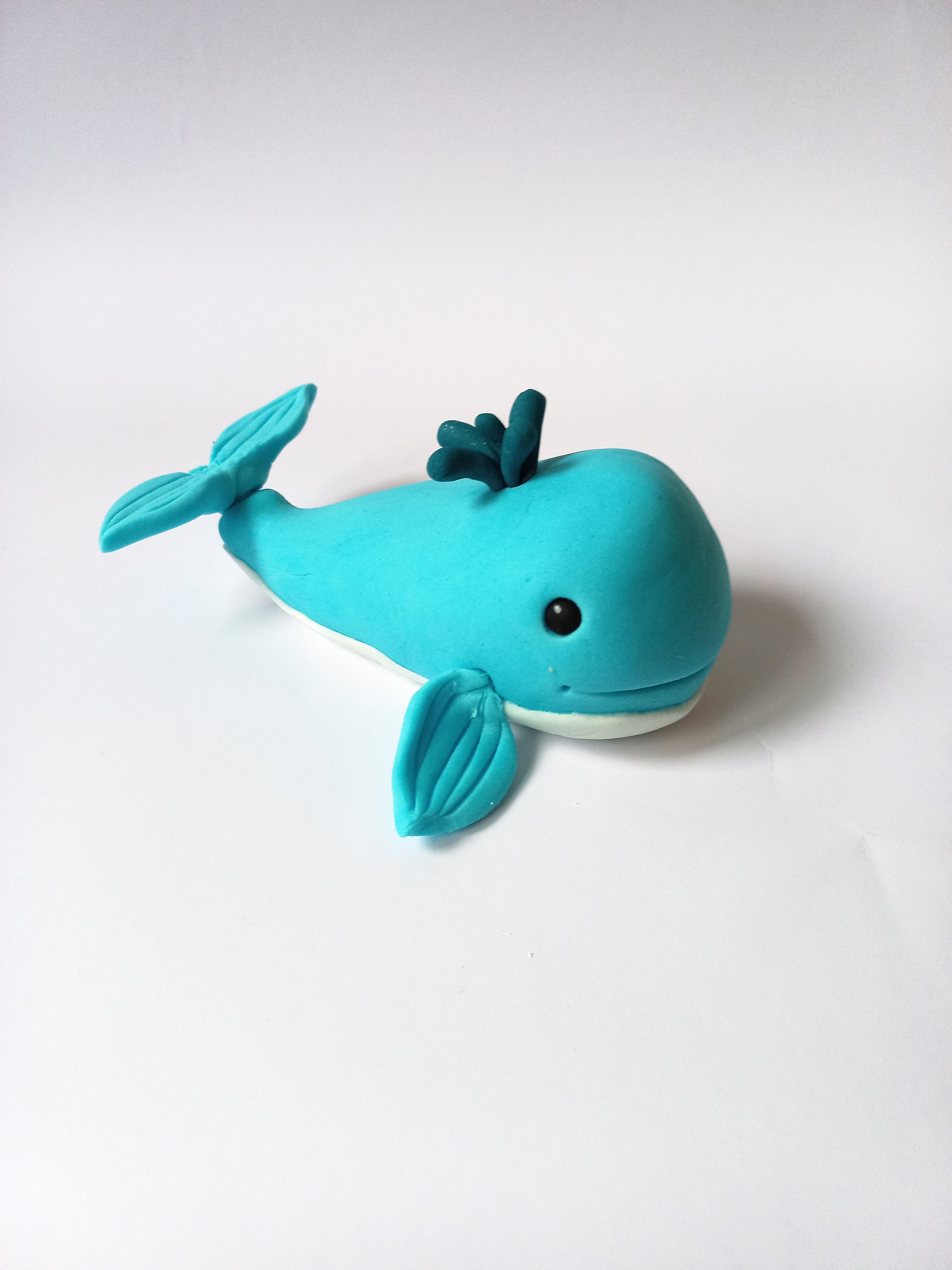 Whale Fondant Cake Topper Under the Sea Party Decoration Sea - Etsy