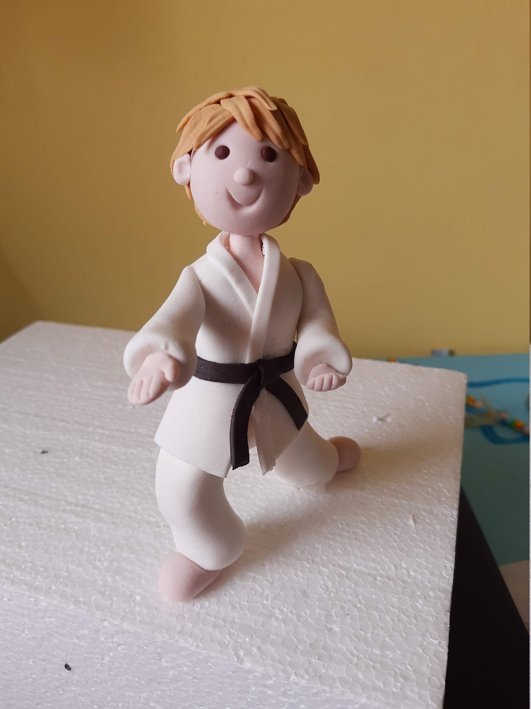 Karate Boy Cake Topper Boy's Birthday Fondant Topper Karate Gift ...