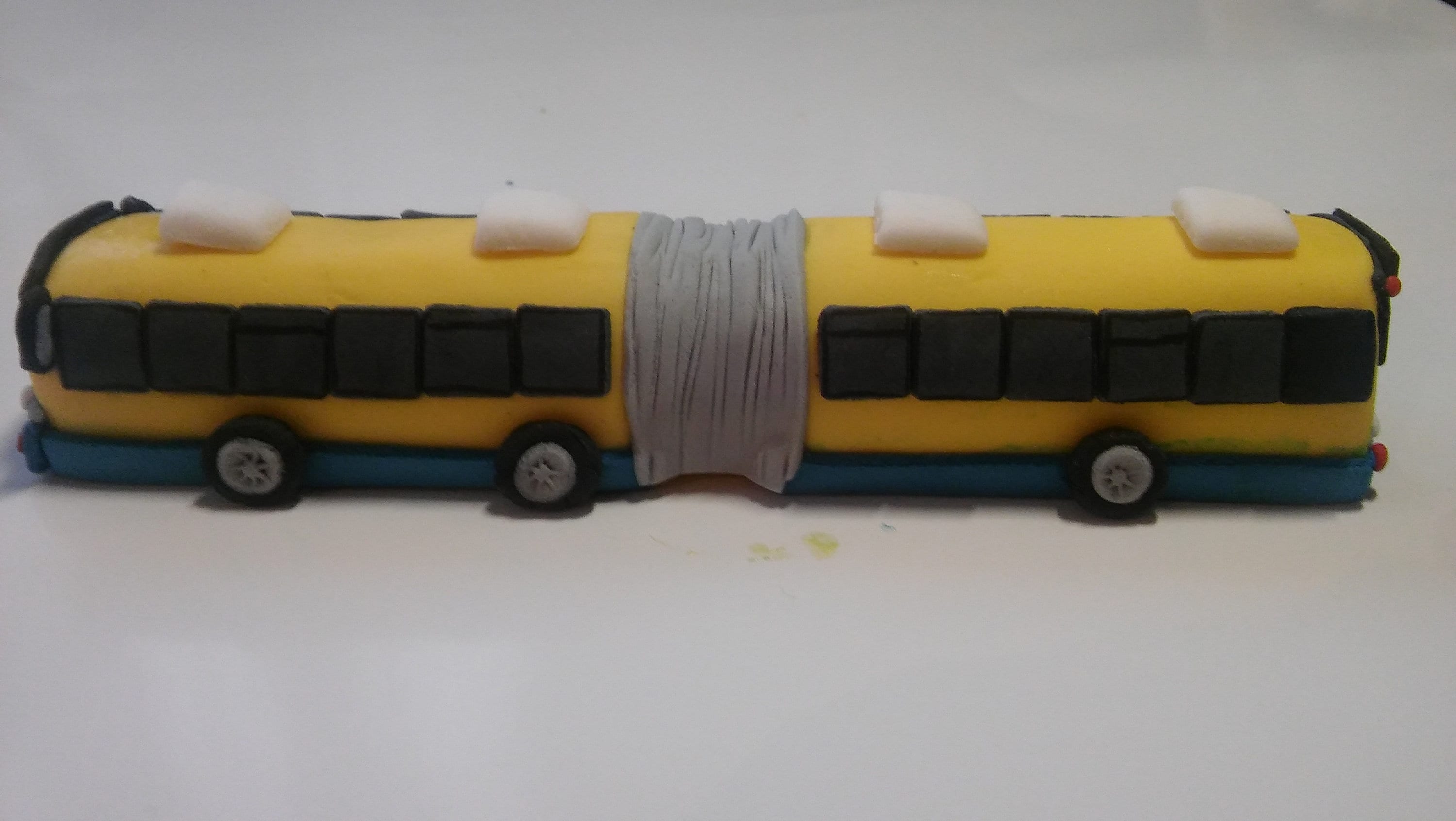 Bus Fondant Cake Topper City Bus Topper Fondant Cake Topper | Etsy