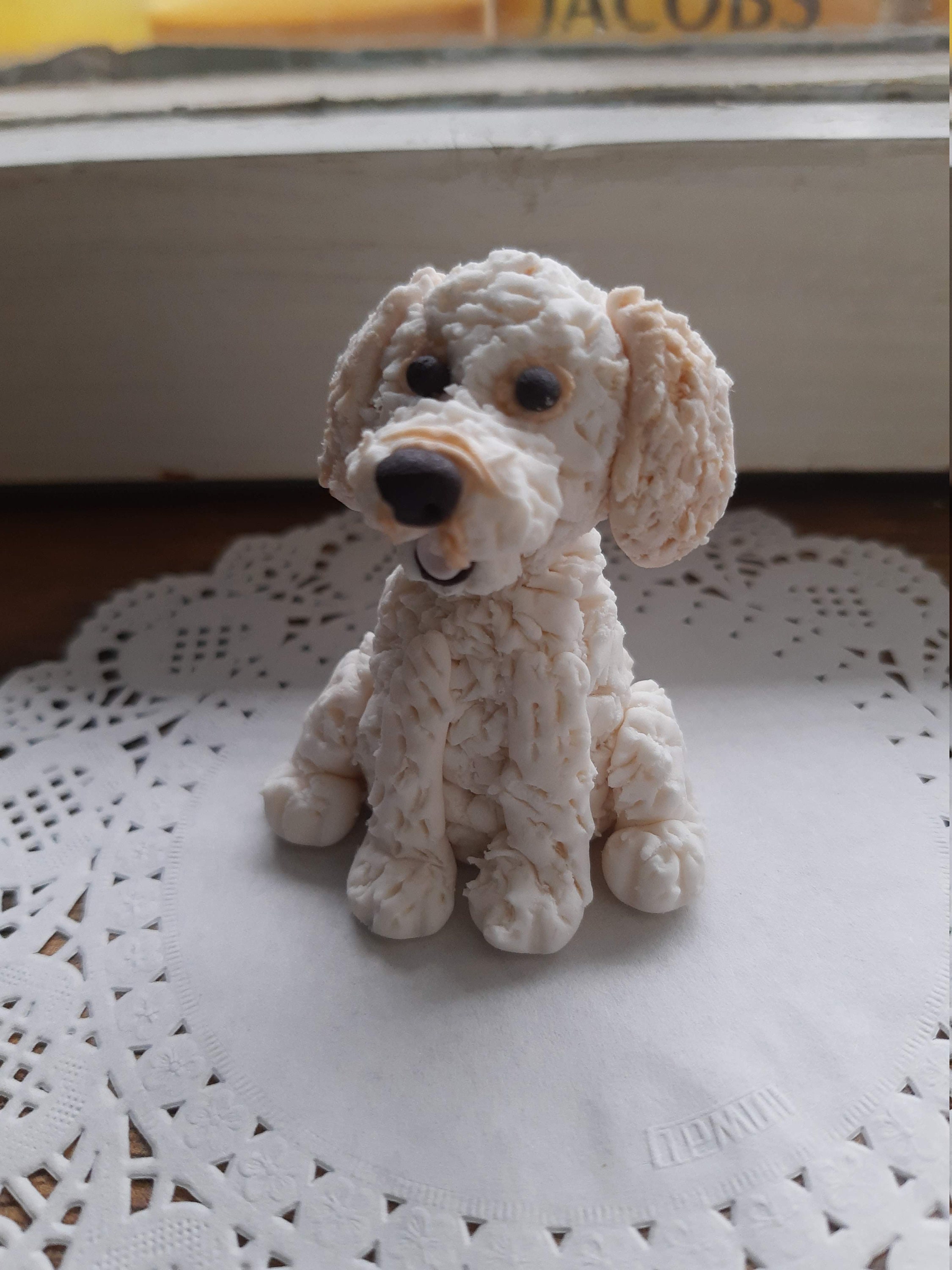 Puppy Fondant Cake Topper Dog Cake Topper Cute Puppy Personalized Dog ...