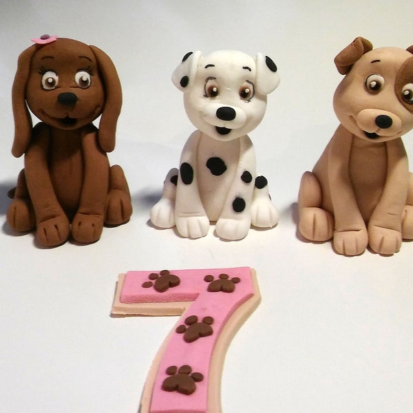 Dog Cake Topper - Etsy