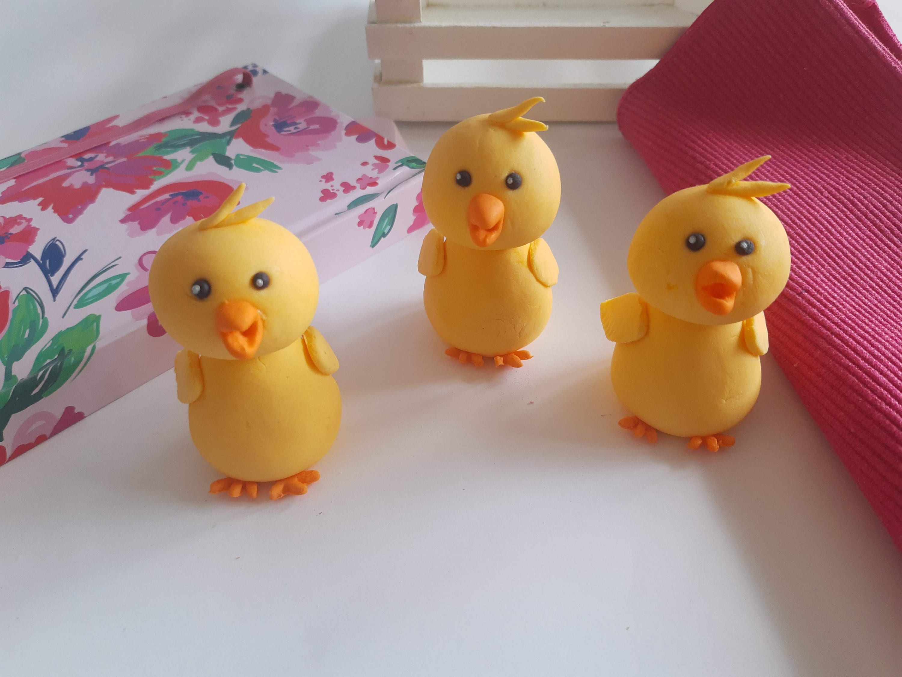 Easter Chicken Cake Topper Handmade Fondant Cake Toppers Farm Animals ...