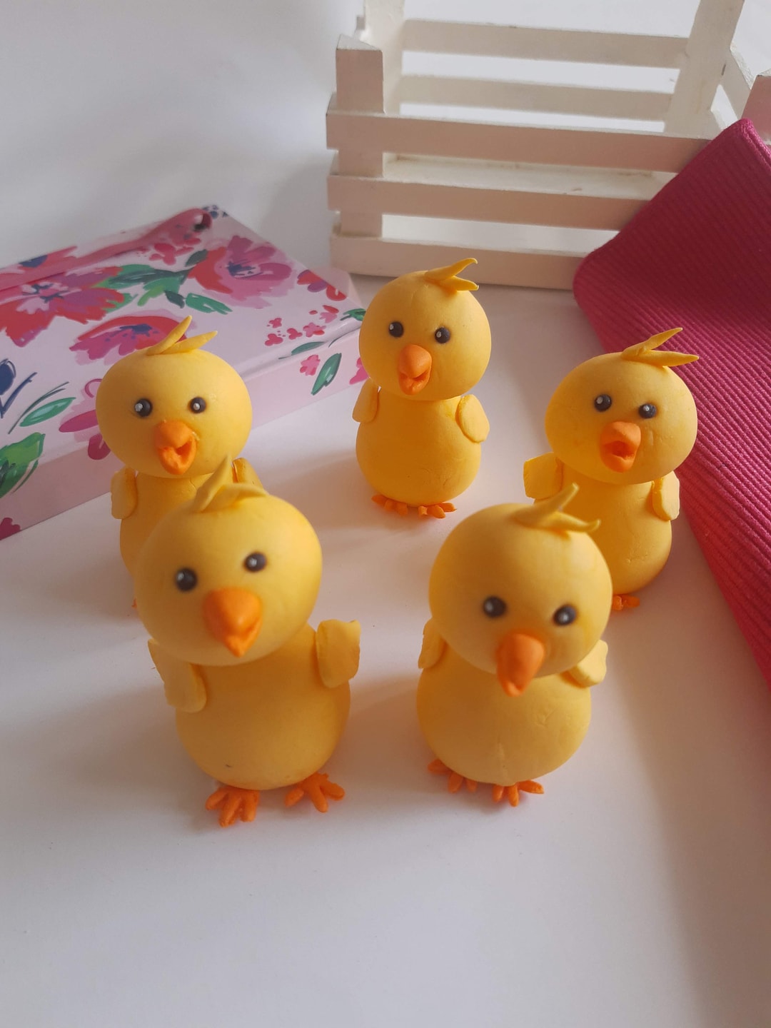 Easter Chicken Cake Topper Handmade Fondant Cake Toppers Farm Animals ...