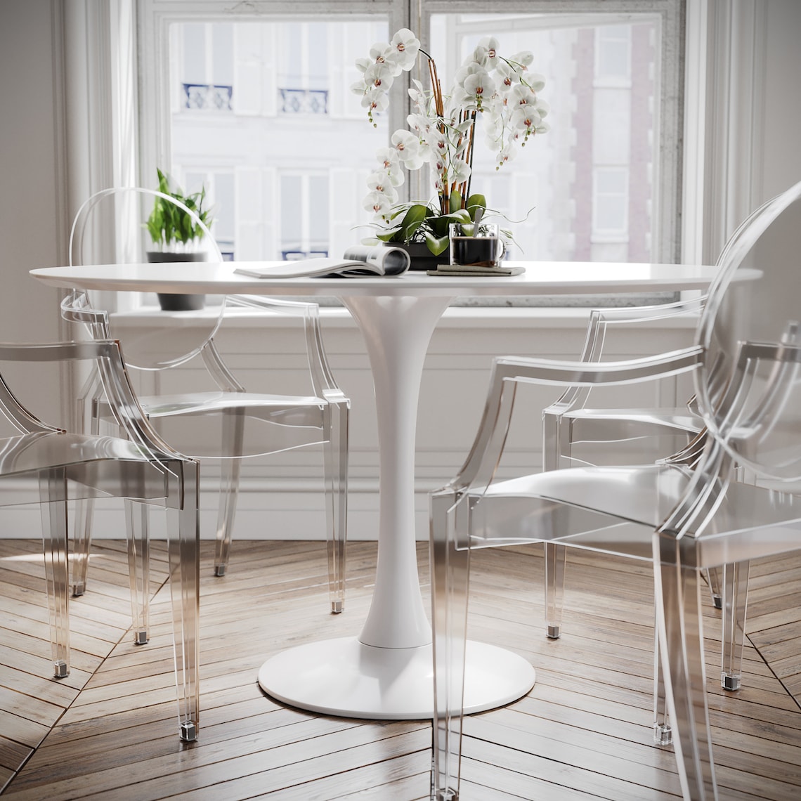 Tulip Round Table Round Table Base Table Base Kitchen - Etsy