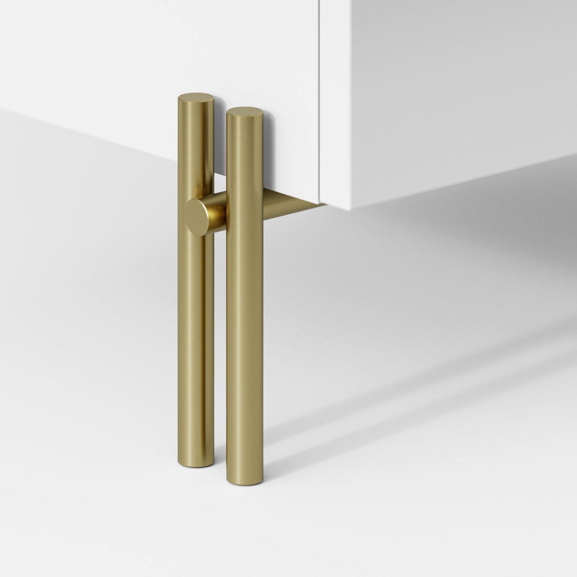 Set of 4 Brass Cabinet Legs Brass Furniture Legs Metal Bench - Etsy