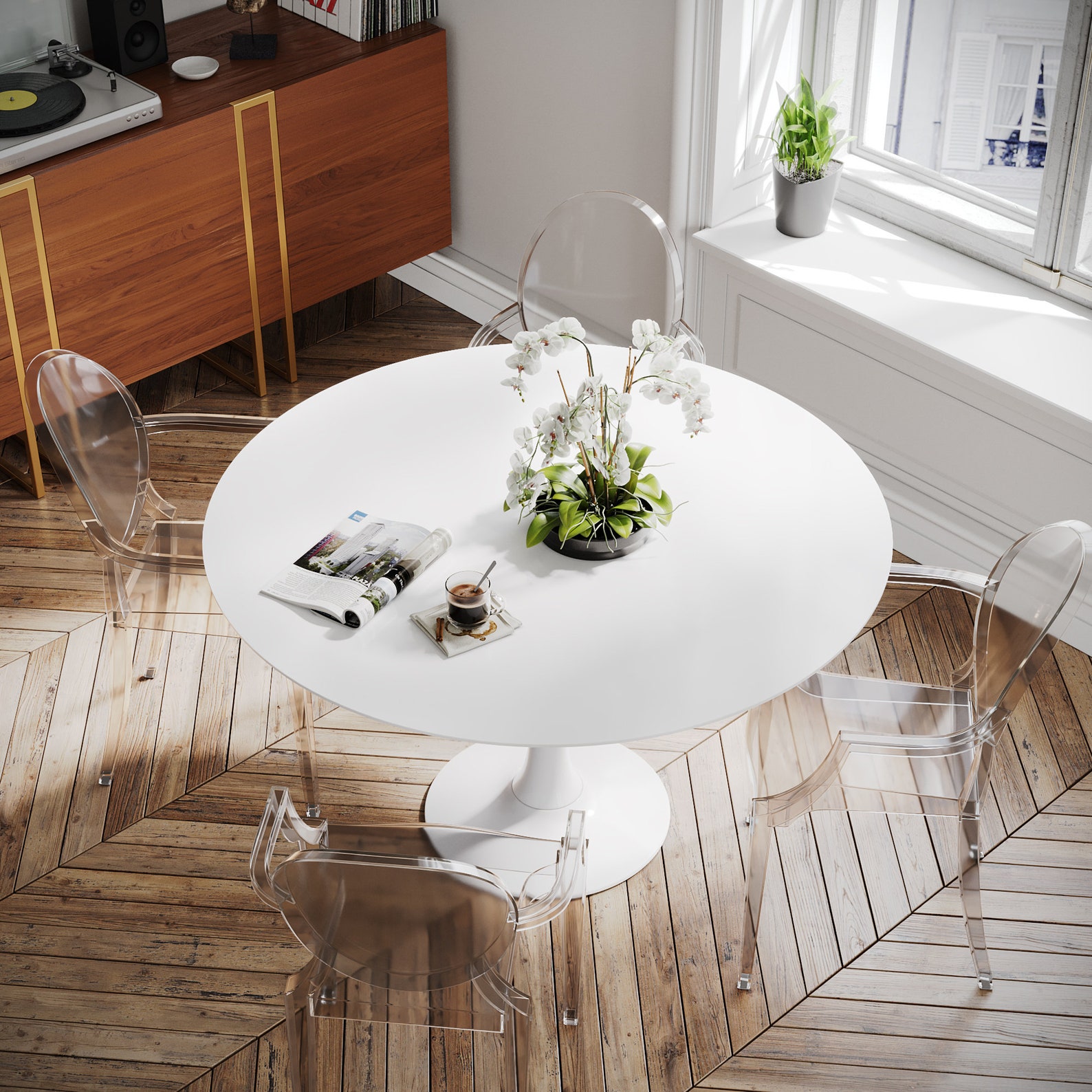 Tulip Round Table, Round Table Base, Table Base, Kitchen Table, Table ...