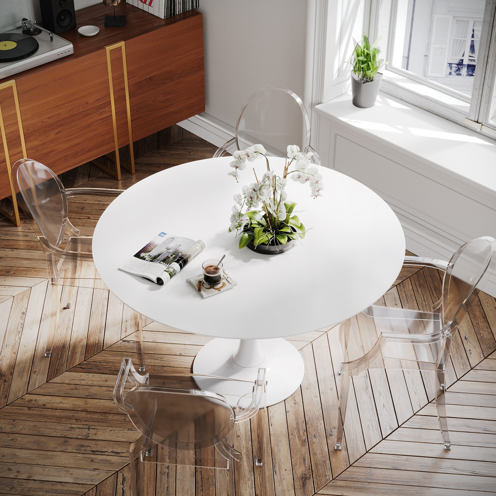 Tulip Round Table Round Table Base Table Base Kitchen - Etsy