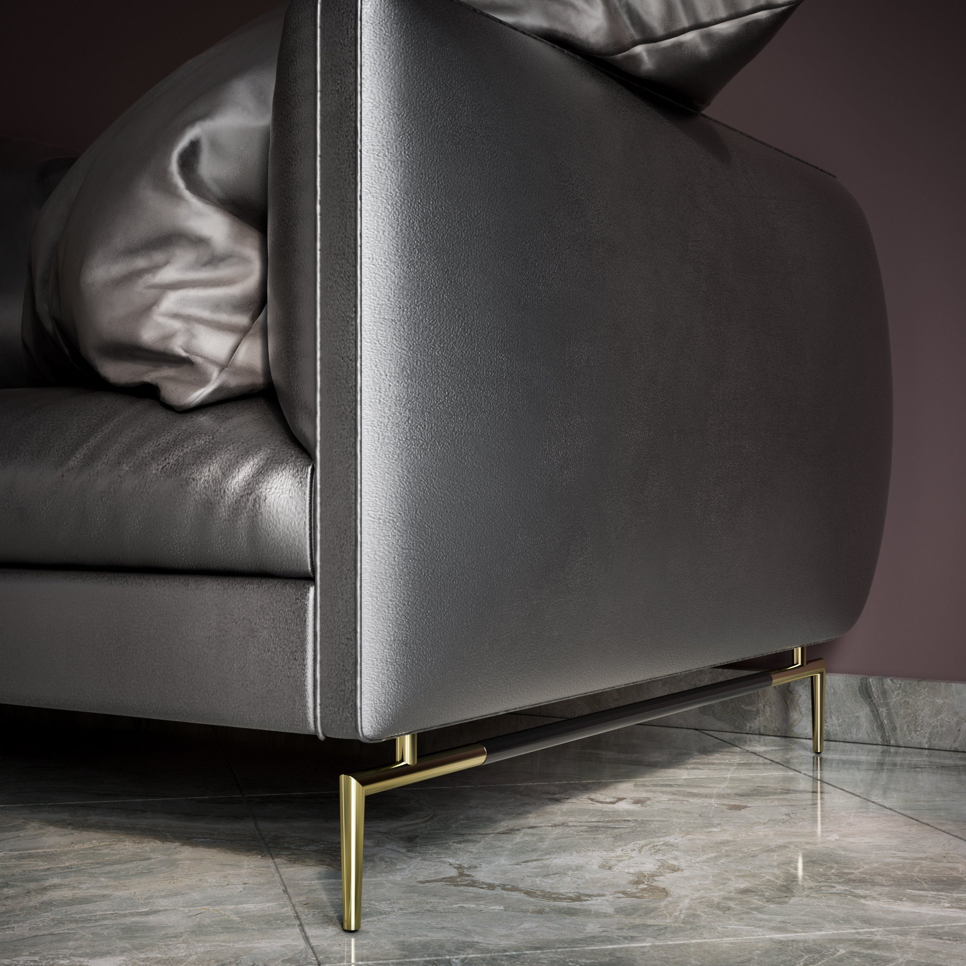 Set of 2 Custom Cabinet Legs, Furniture Bases, Copper Sofa Legs, Brass ...