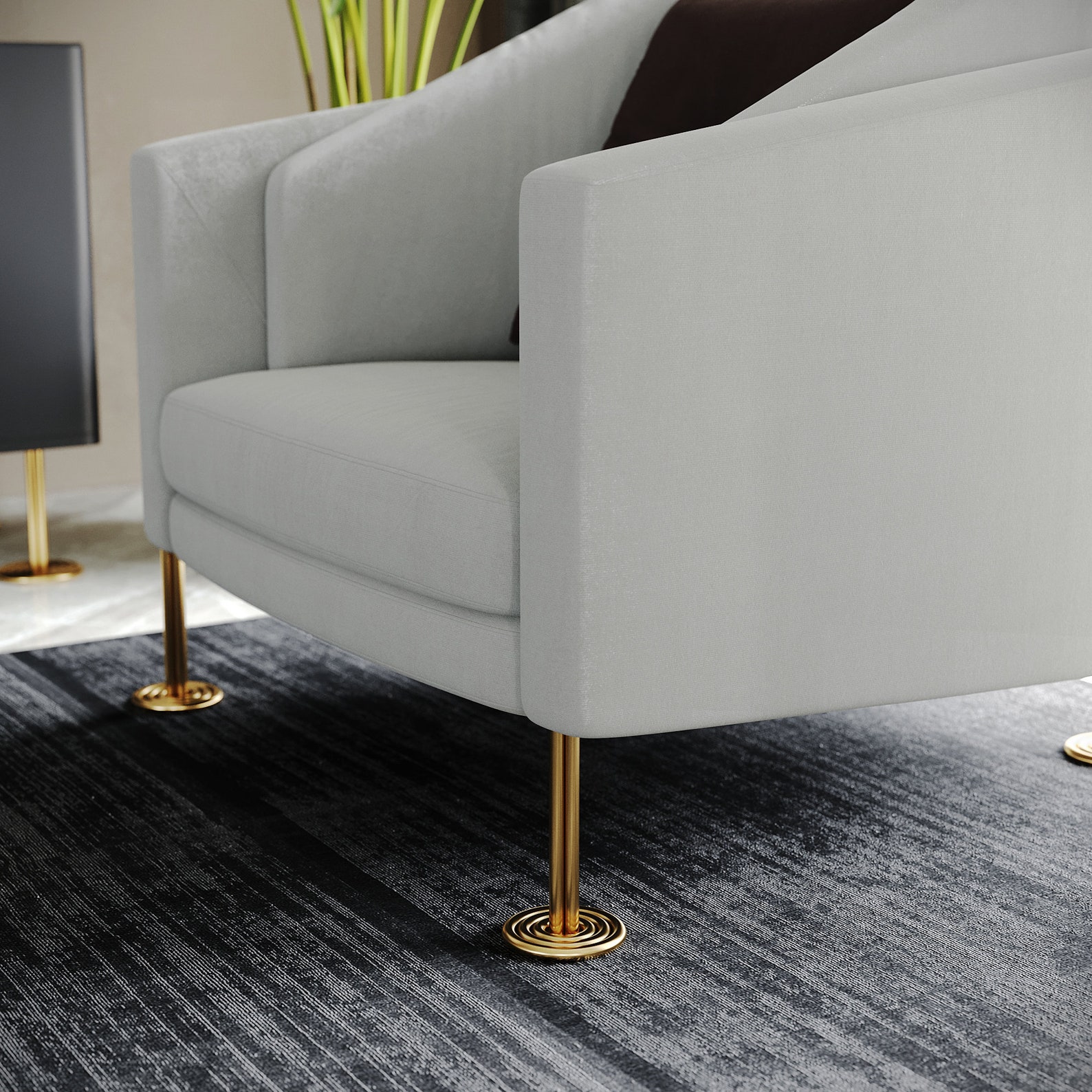 Set of 4, Couch Legs, Brass Sofa Legs, Gold Sofa Legs, Cabinet Legs ...