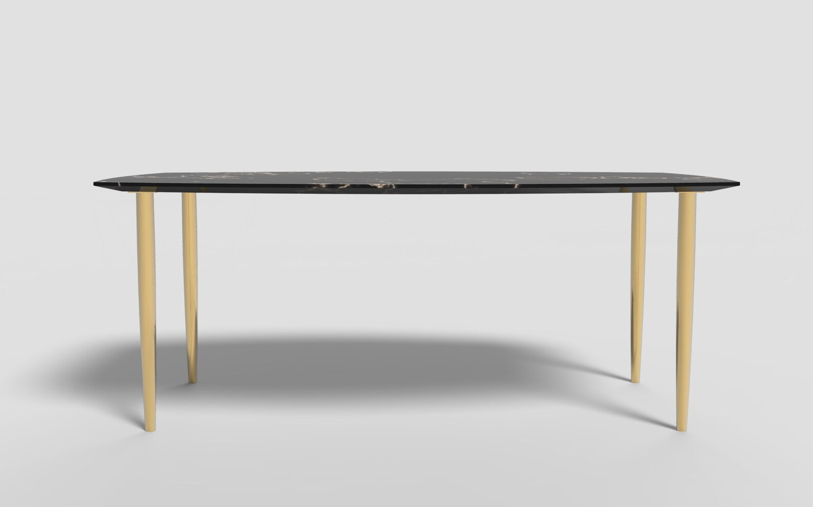 Set of 4 Gold Tapered Dining Table Metal Legs, Dining Table Legs, Live ...