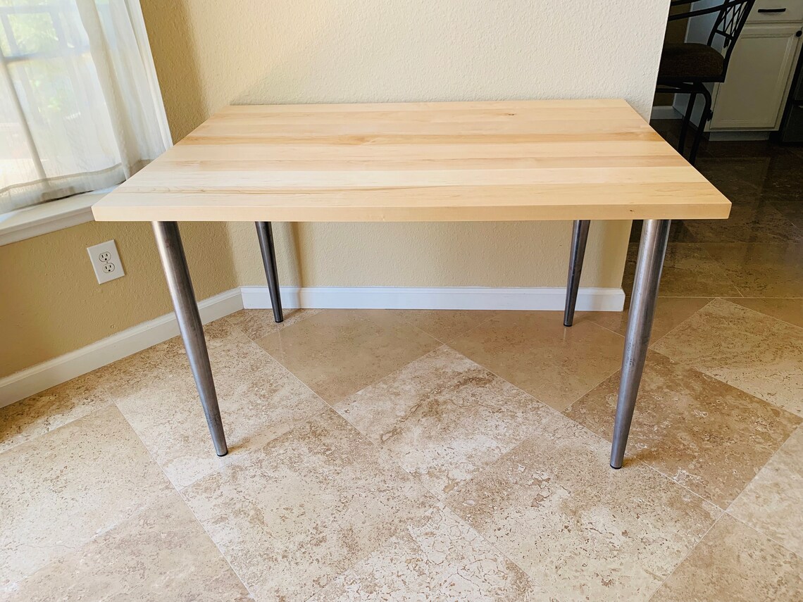 28'' Metal Tapered Legs, Tapered Table Legs, Tapered Furniture Legs ...