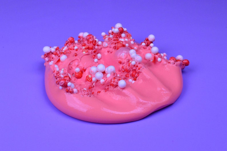 Gnome Home Slime Rain & Amber Scented Red Semi-floam Slime - Etsy