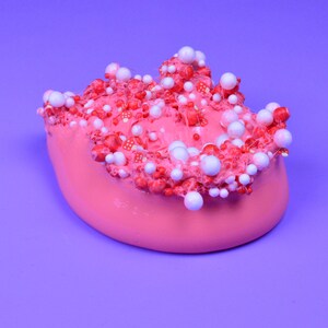 Gnome Home Slime! Rain & Amber Scented Red Semi-floam Slime! - Etsy