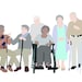 Flat Vector People Pack [elderly] - Clipart AI EPS PNG Human Person ...
