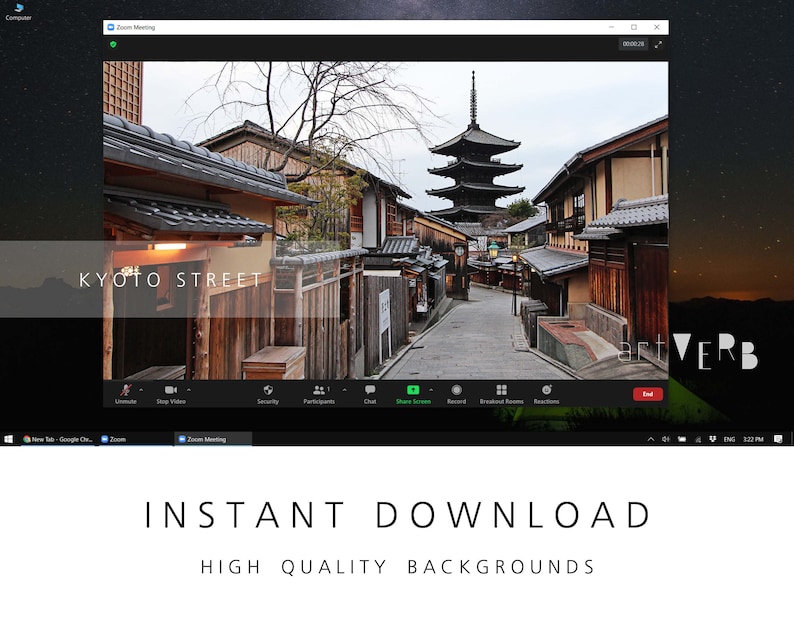 Zoom Background Pack japan Architecture Japanese Scenery Virtual ...