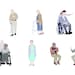 Flat Vector People Pack [elderly] - Clipart AI EPS PNG Human Person ...