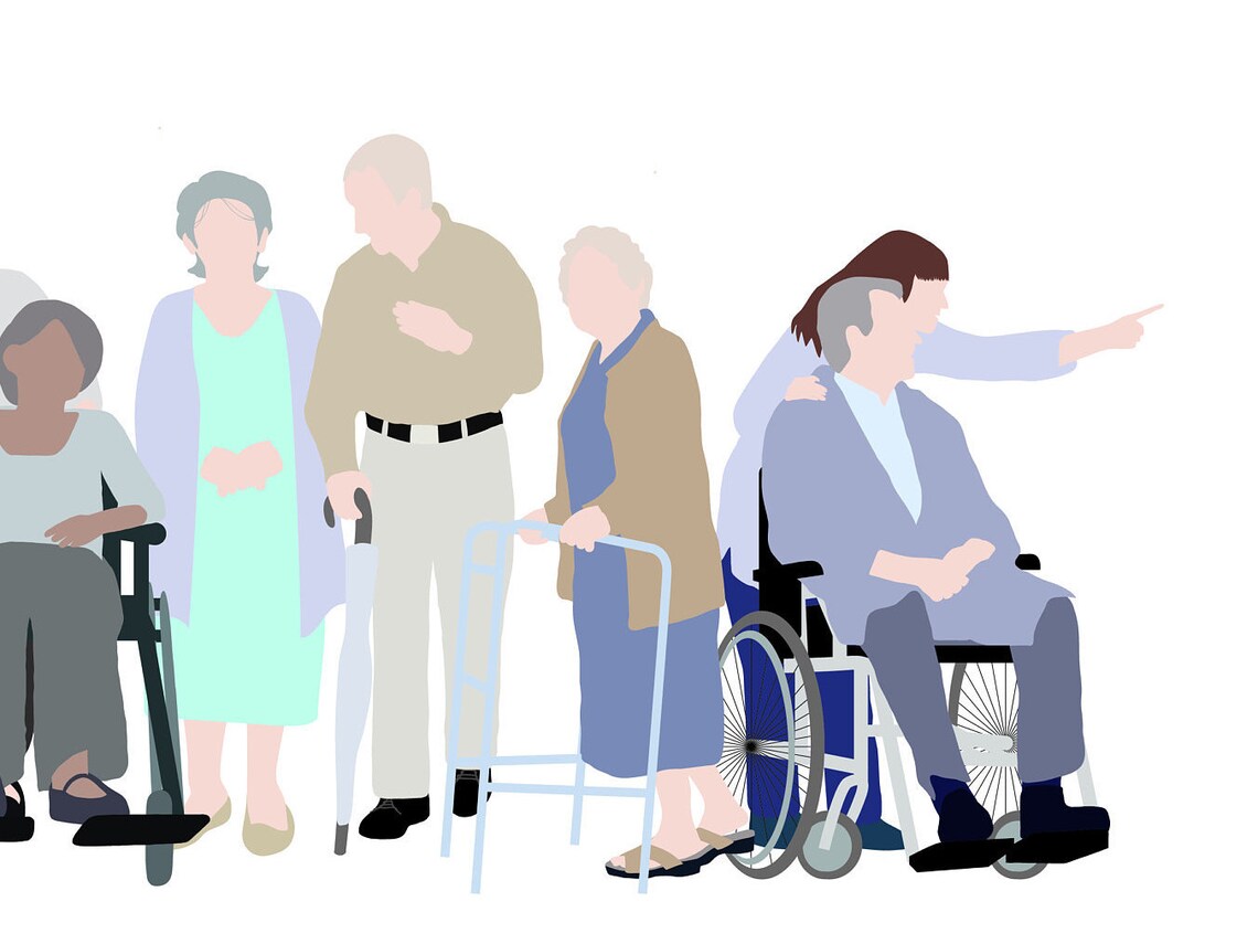 Flat Vector People Pack [elderly] - Clipart AI EPS PNG Human Person ...