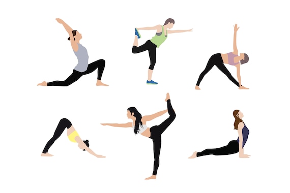 Exercising People Clipart
