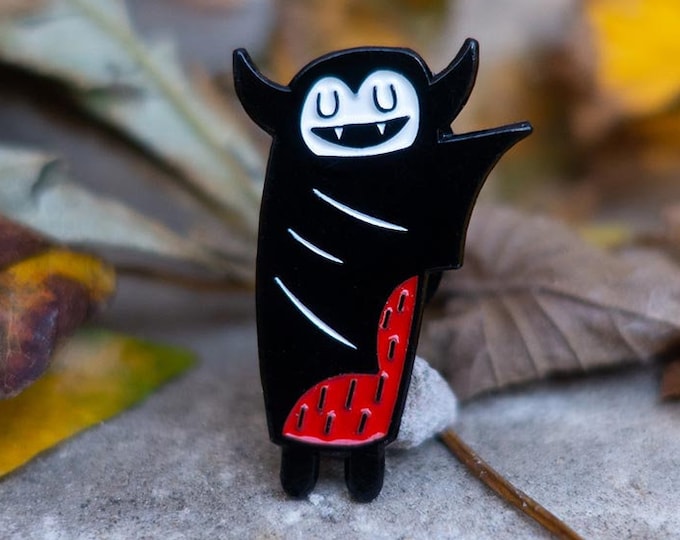 Vampire Enamel Pin | Etsy
