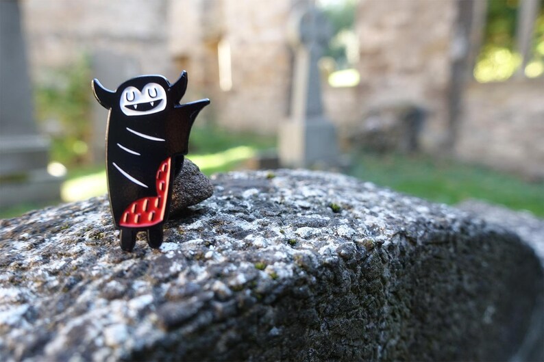Vampire Enamel Pin - Etsy