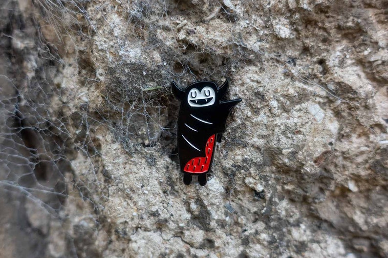 Vampire Enamel Pin - Etsy