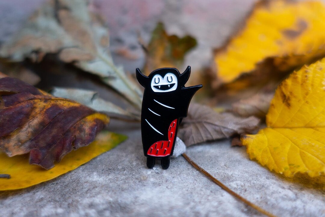 Vampire Enamel Pin - Etsy