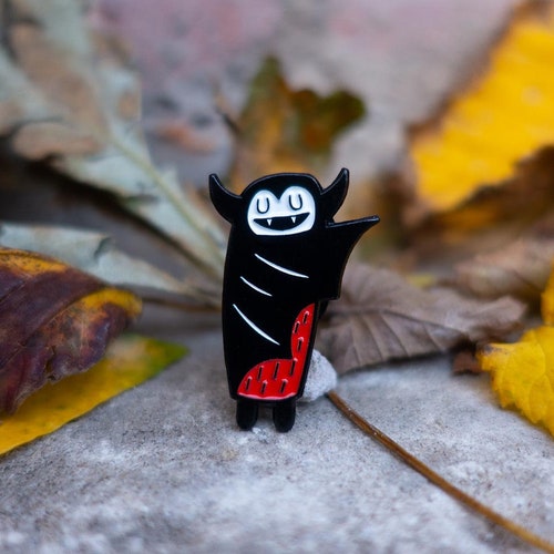 Vampire Enamel Pin - Etsy