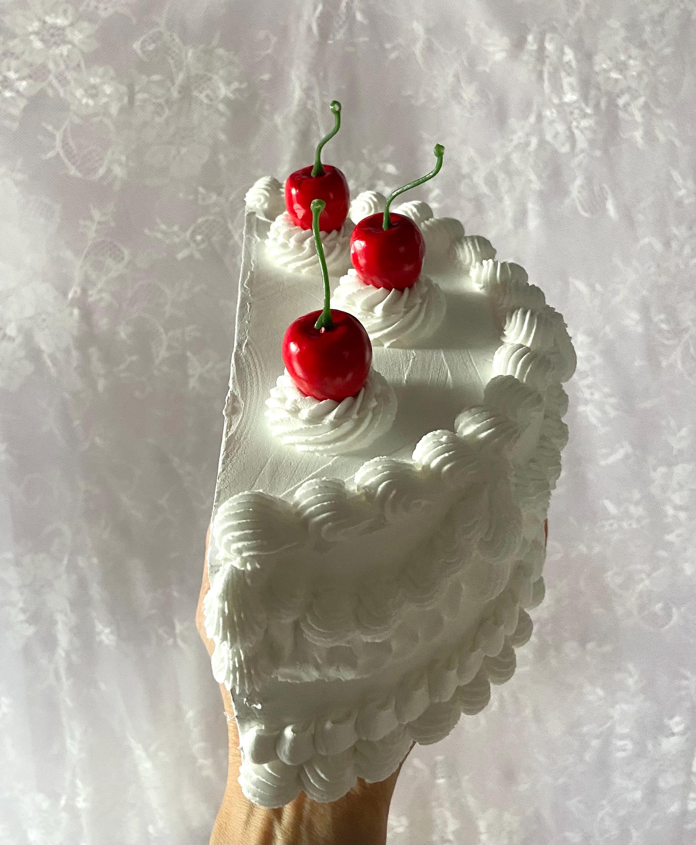 Half Fake Cake, White Fake Cake, Wall Decorations, 8 Inch Cake Wall ...