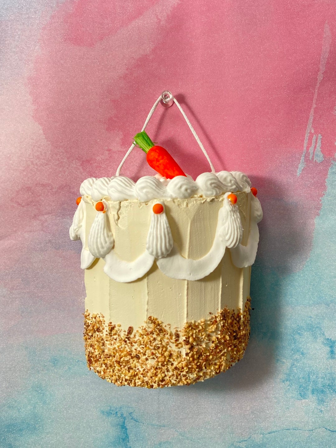 Carrot Fake Cake, 4 Inch Wall Hanging, Faux Cake Wall Decorations - Etsy