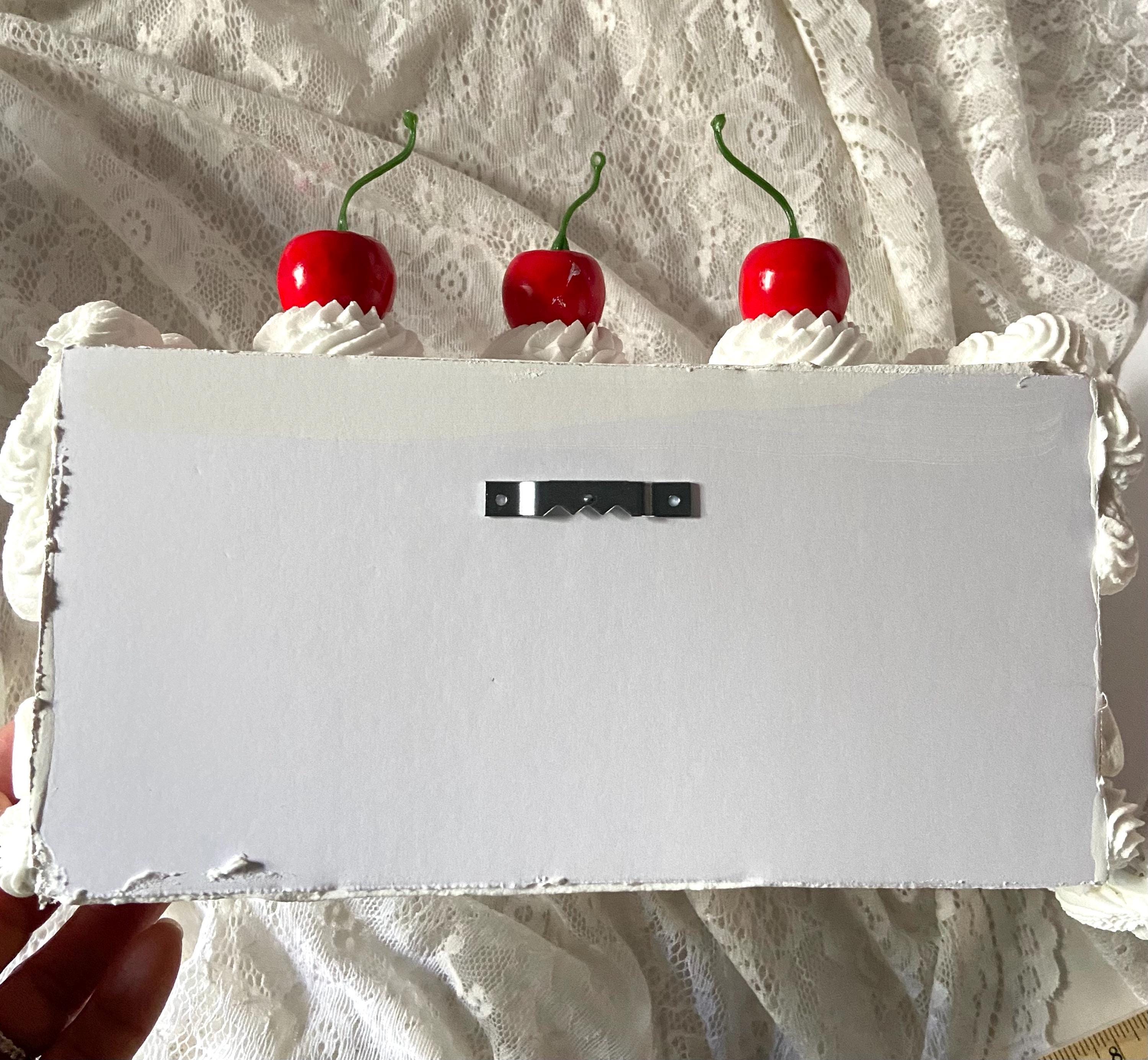 Half Fake Cake, White Fake Cake, Wall Decorations, 8 Inch Cake Wall ...