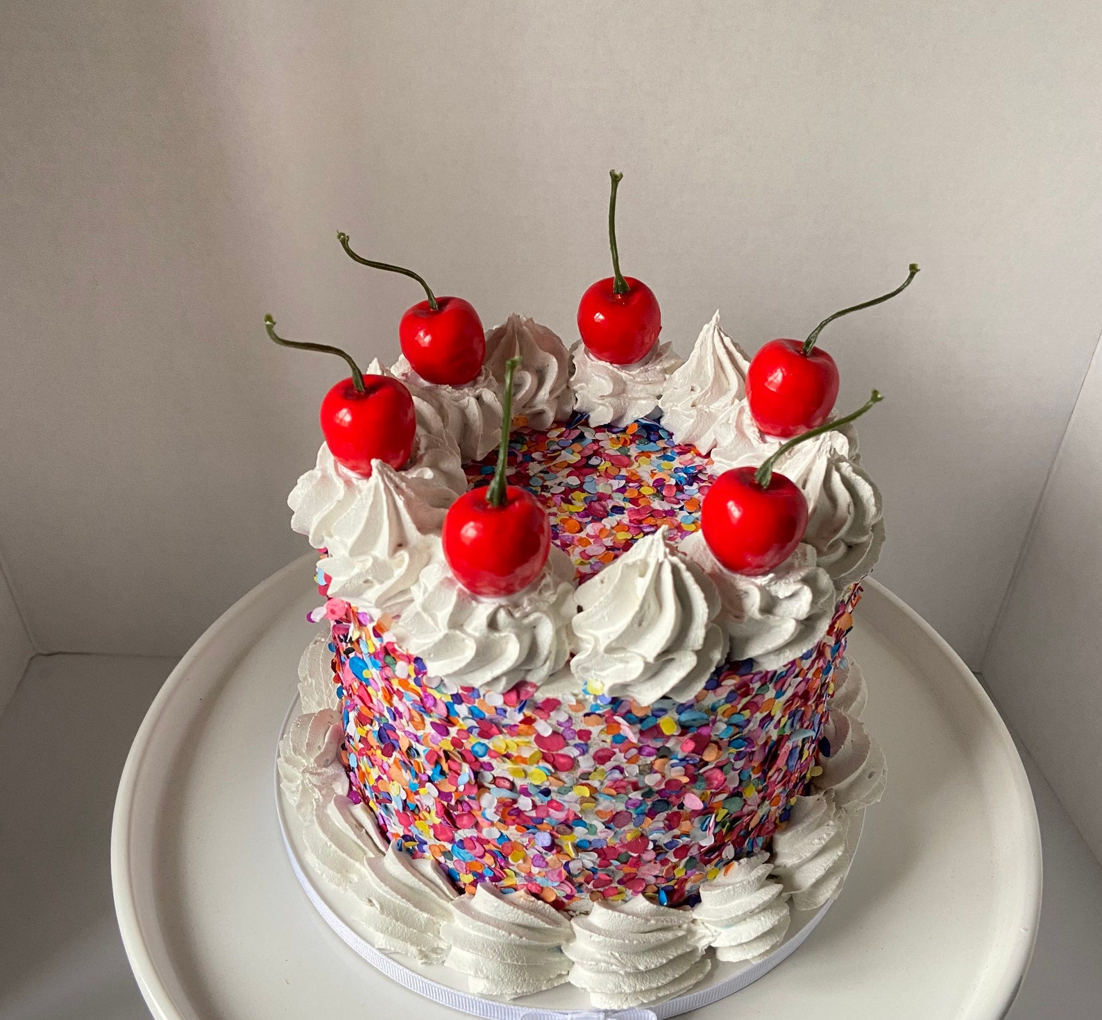 Rainbow Fake Cake 6 Inch Faux Cake Sprinkles - Etsy