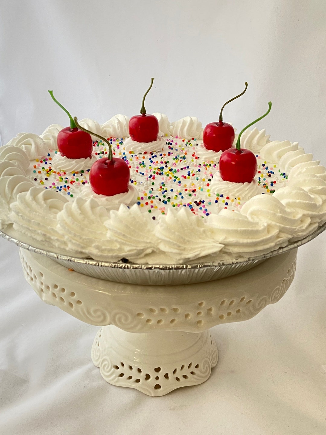 Fake Pie, Confetti Cherry Pie, Fake 9 Inch Pie - Etsy