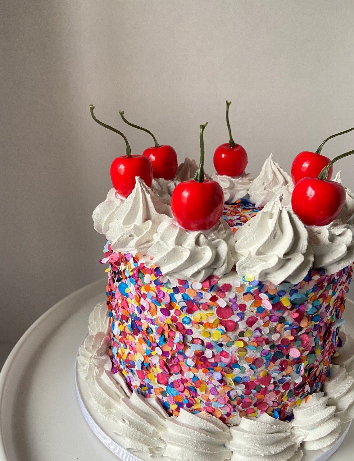 Rainbow Fake Cake 6 Inch Faux Cake Sprinkles - Etsy